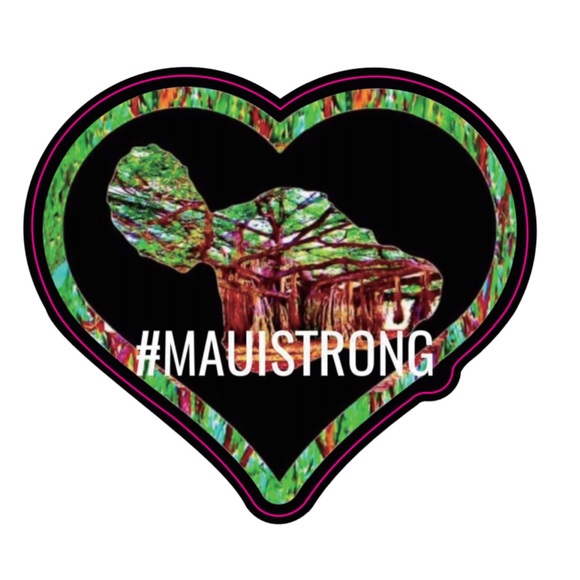 #MAUISTRONG | Accents | One Mauistrong Heart Of Maui Banyan Stickers ...
